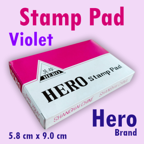 Hero Stamp Pad – Purple 5.8 cm x 9.0 cm | Rubberseal.lk