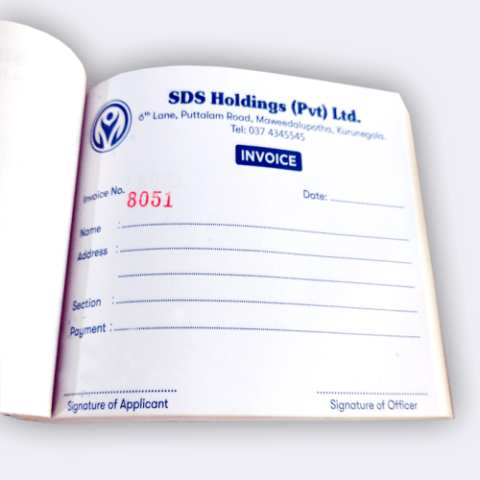 A6 Size Bill Book 100 Bills Customized (1/16 Size) | Rubberseal.lk